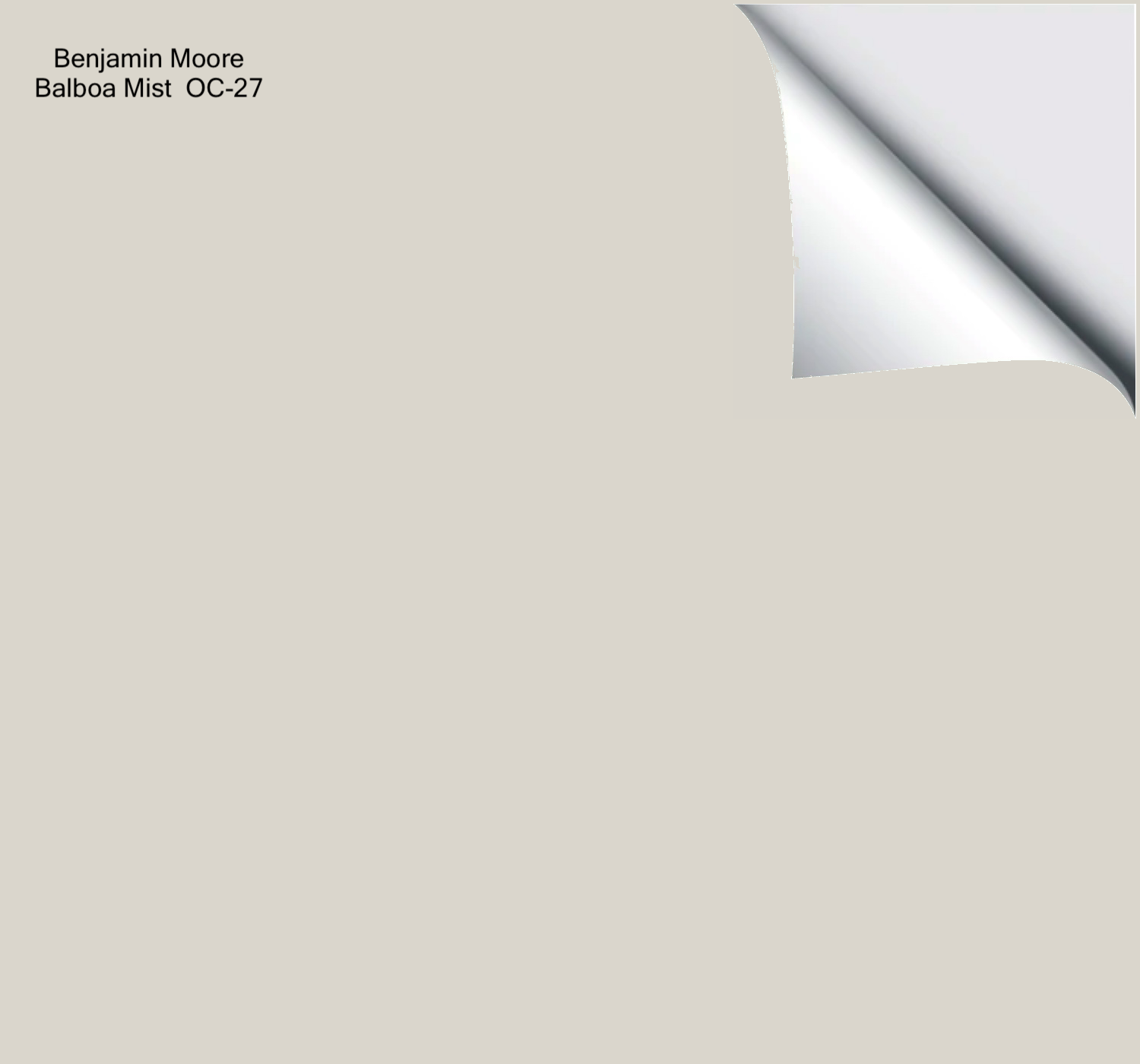 Benjamin Moore Balboa Mist – The Big Paint Sample