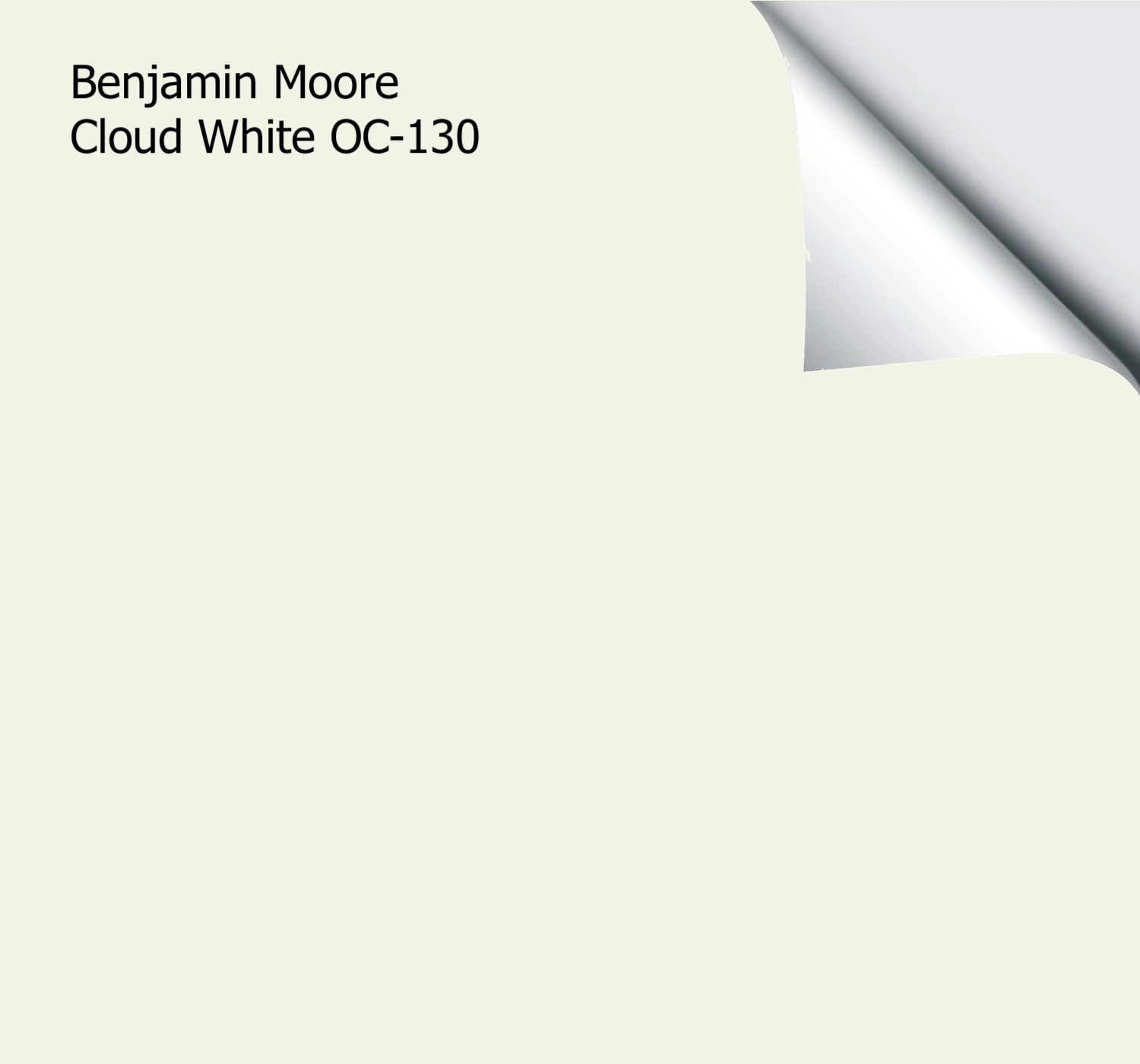 Benjamin Moore Cloud White – The Big Paint Sample