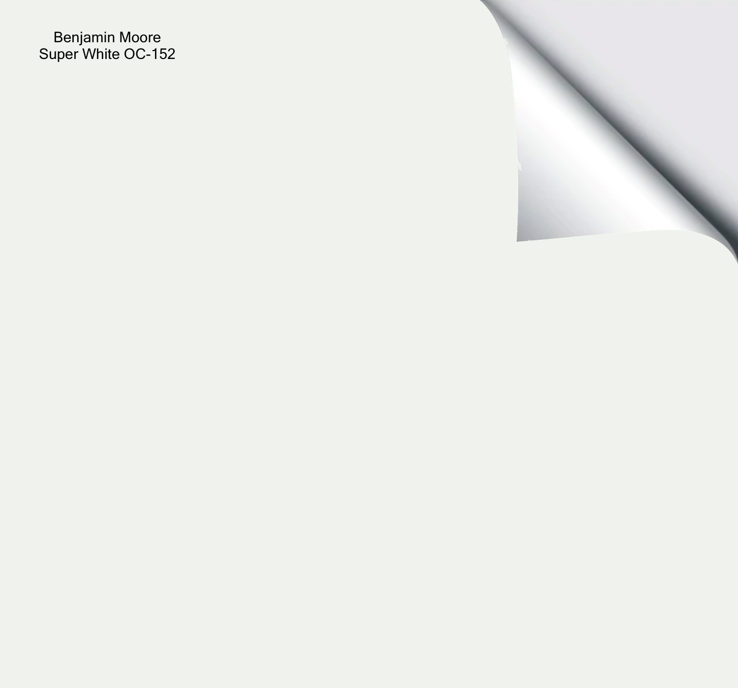 Benjamin Moore Super White – The Big Paint Sample