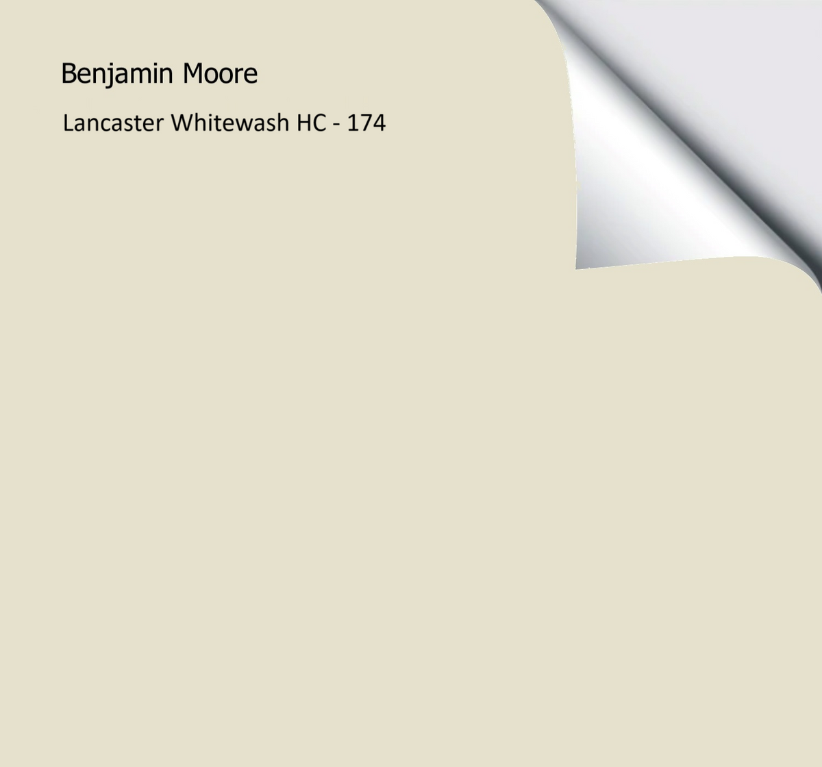 Benjamin Moore Lancaster Whitewash – The Big Paint Sample