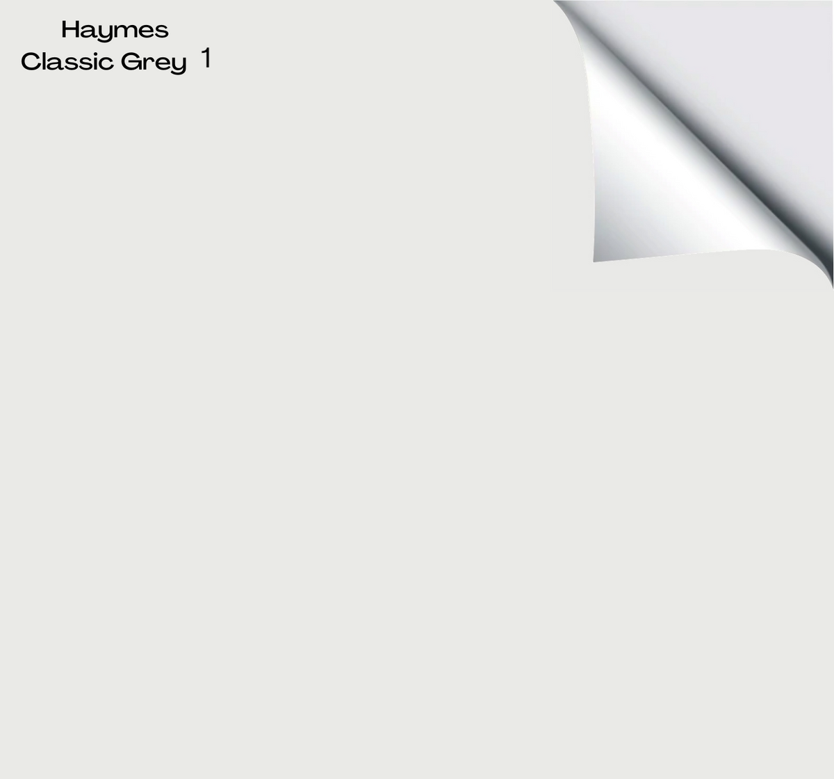 Haymes Classic Grey 1 – The Big Paint Sample