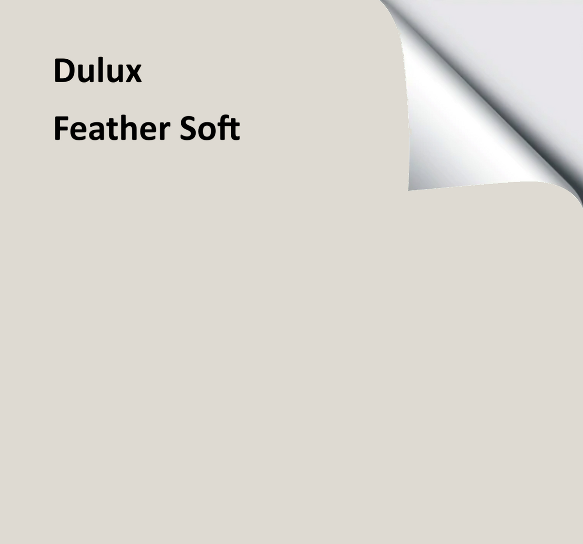 Dulux Feather Soft – The Big Paint Sample