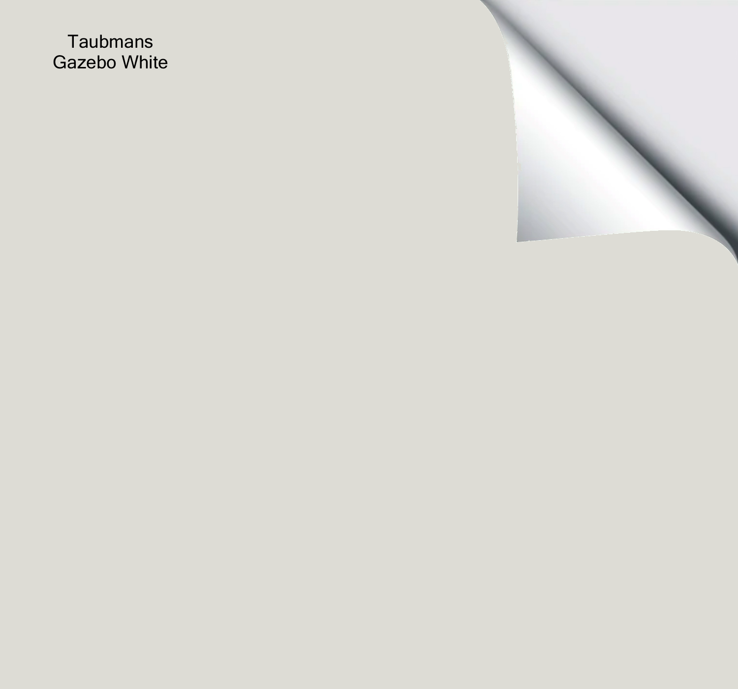 Taubmans Gazebo White – The Big Paint Sample