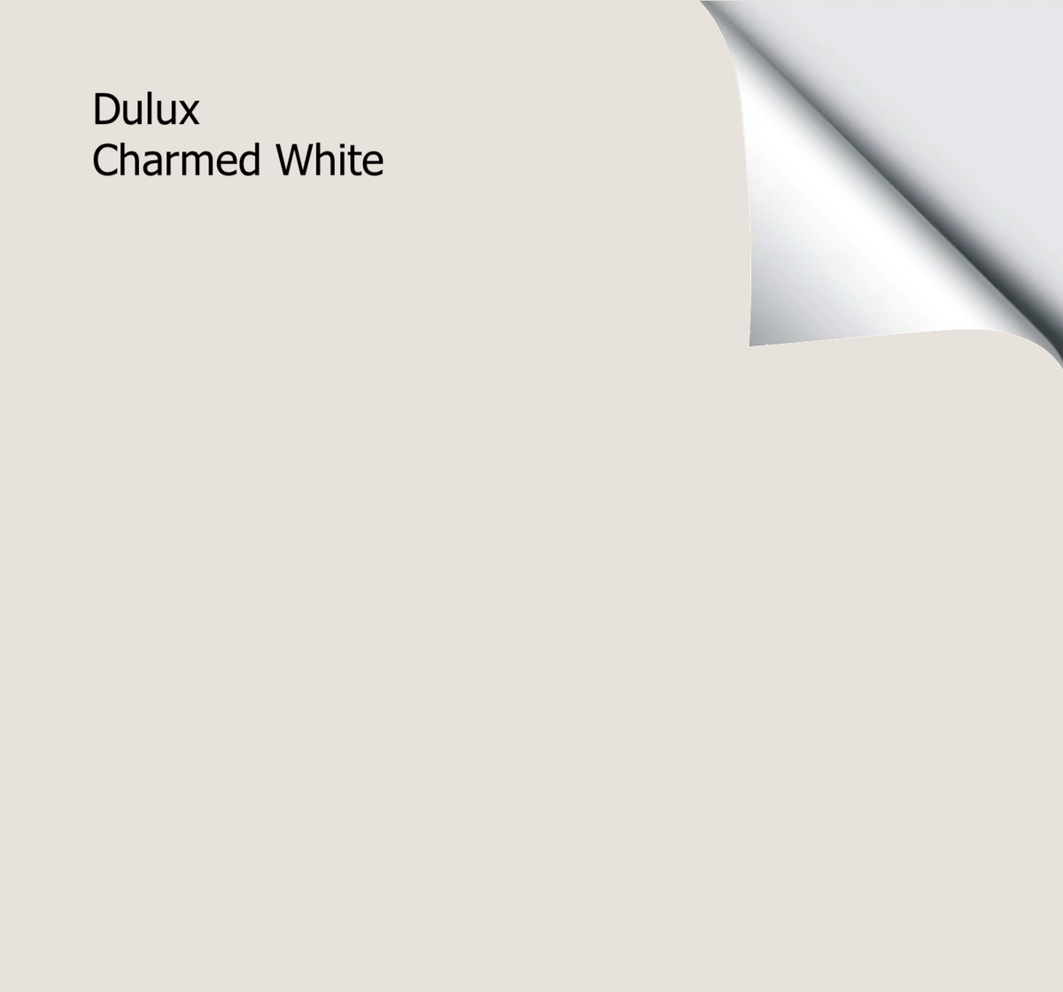 Dulux Charmed White – The Big Paint Sample