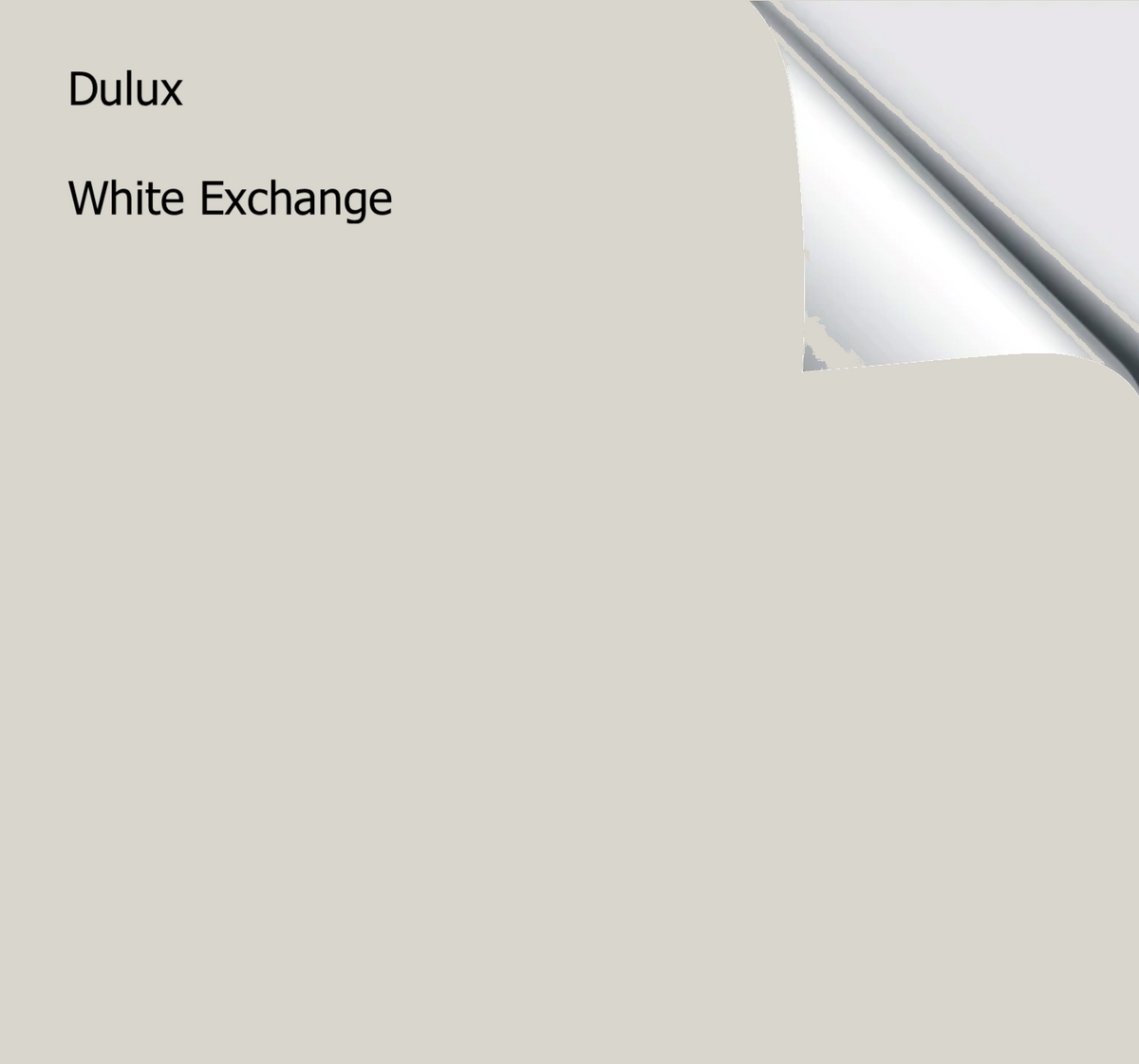 Dulux White Exchange – The Big Paint Sample
