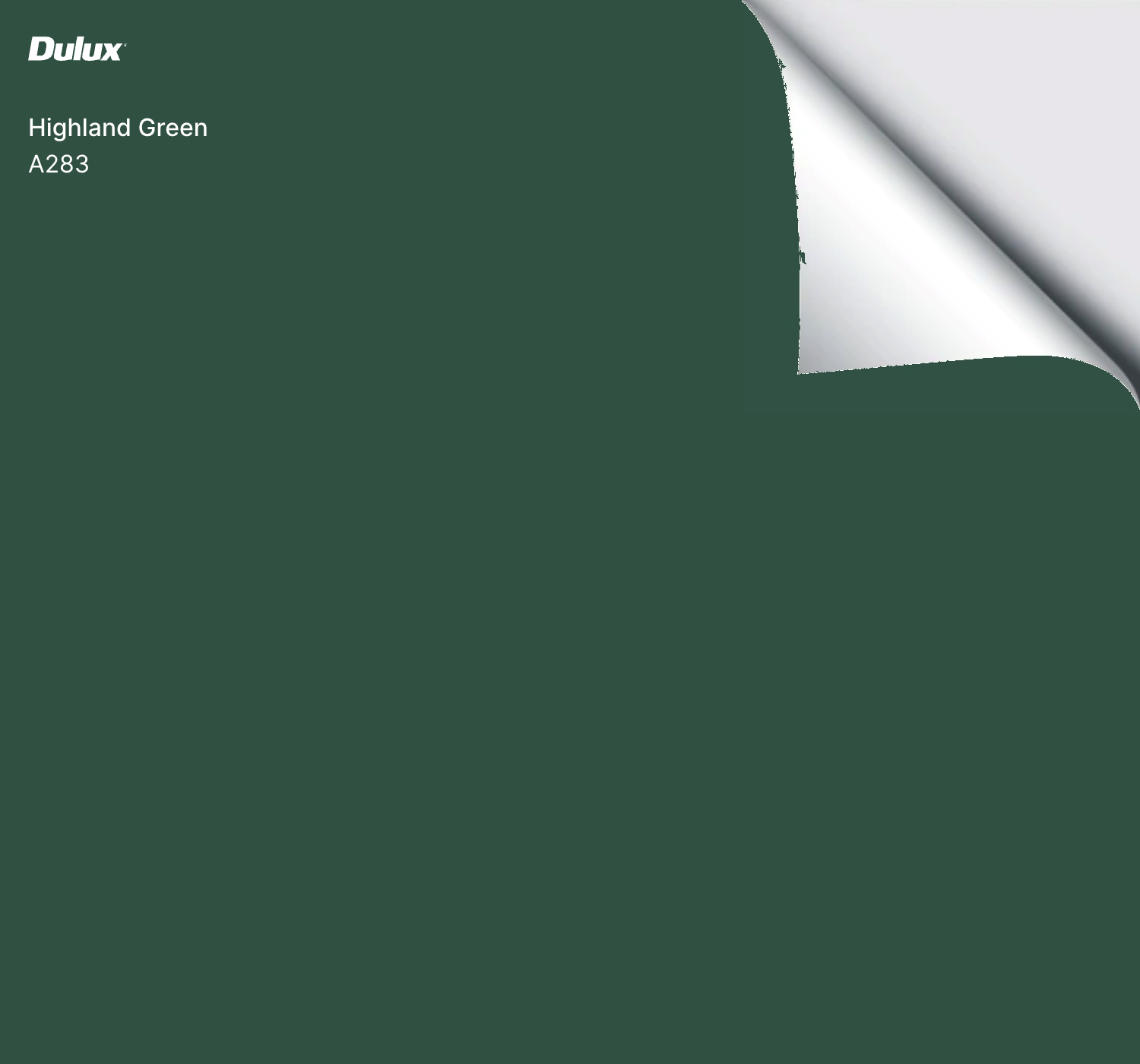 Dulux Highland Green – The Big Paint Sample