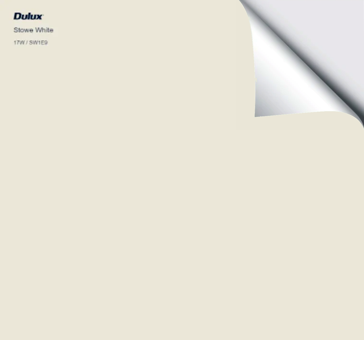 Dulux Stowe White – The Big Paint Sample