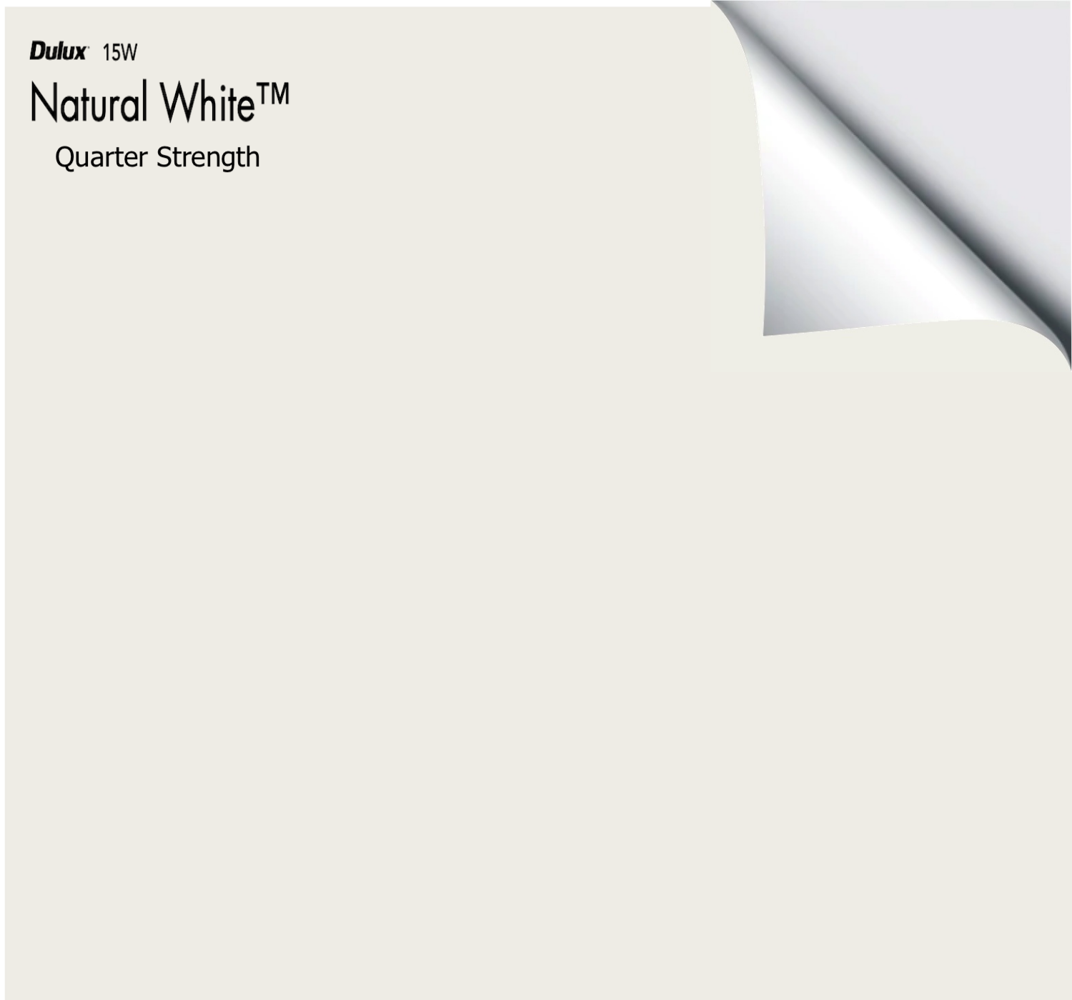 Dulux Natural White Quarter Strength – The Big Paint Sample
