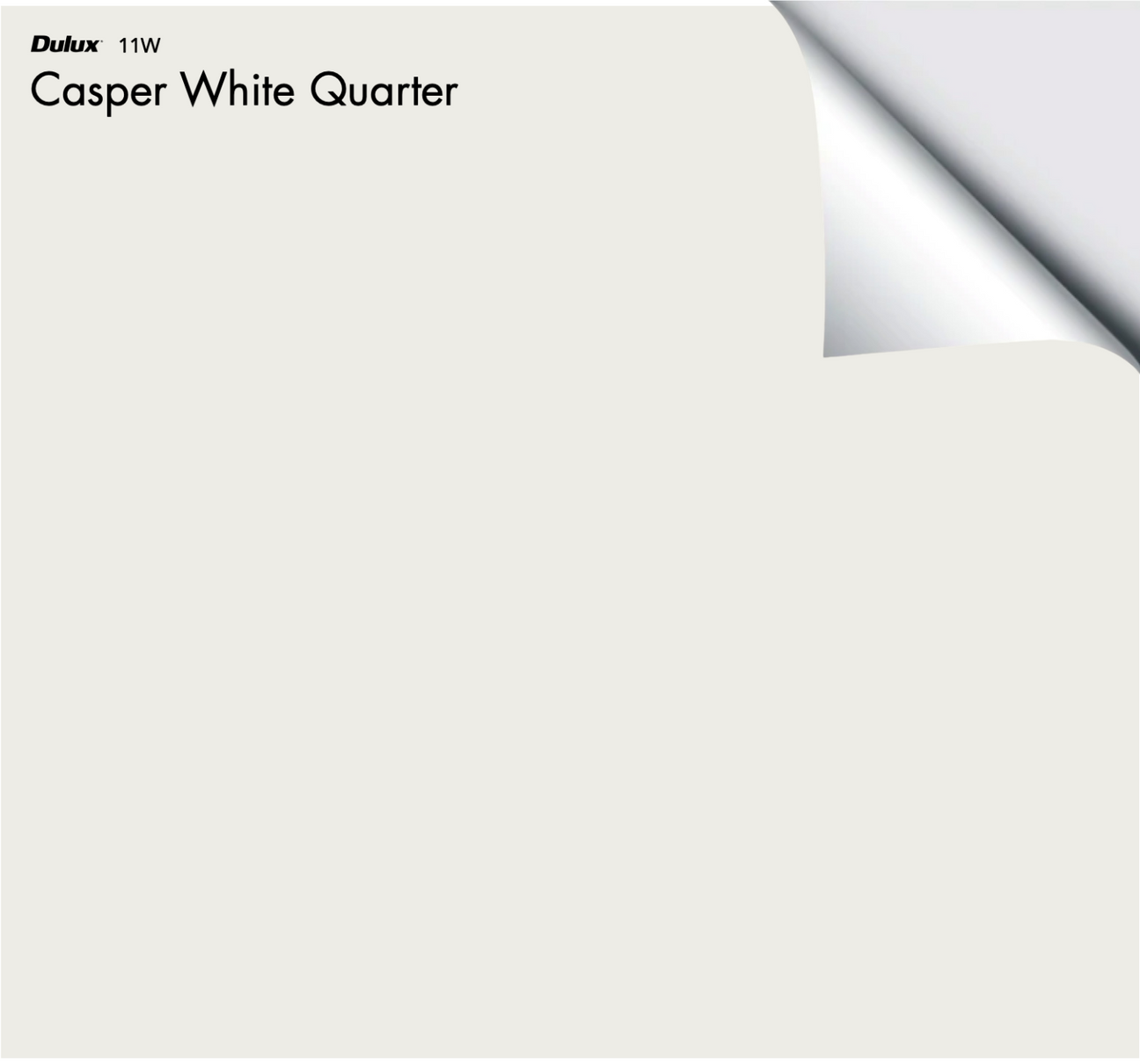 Dulux Casper White Quarter – The Big Paint Sample