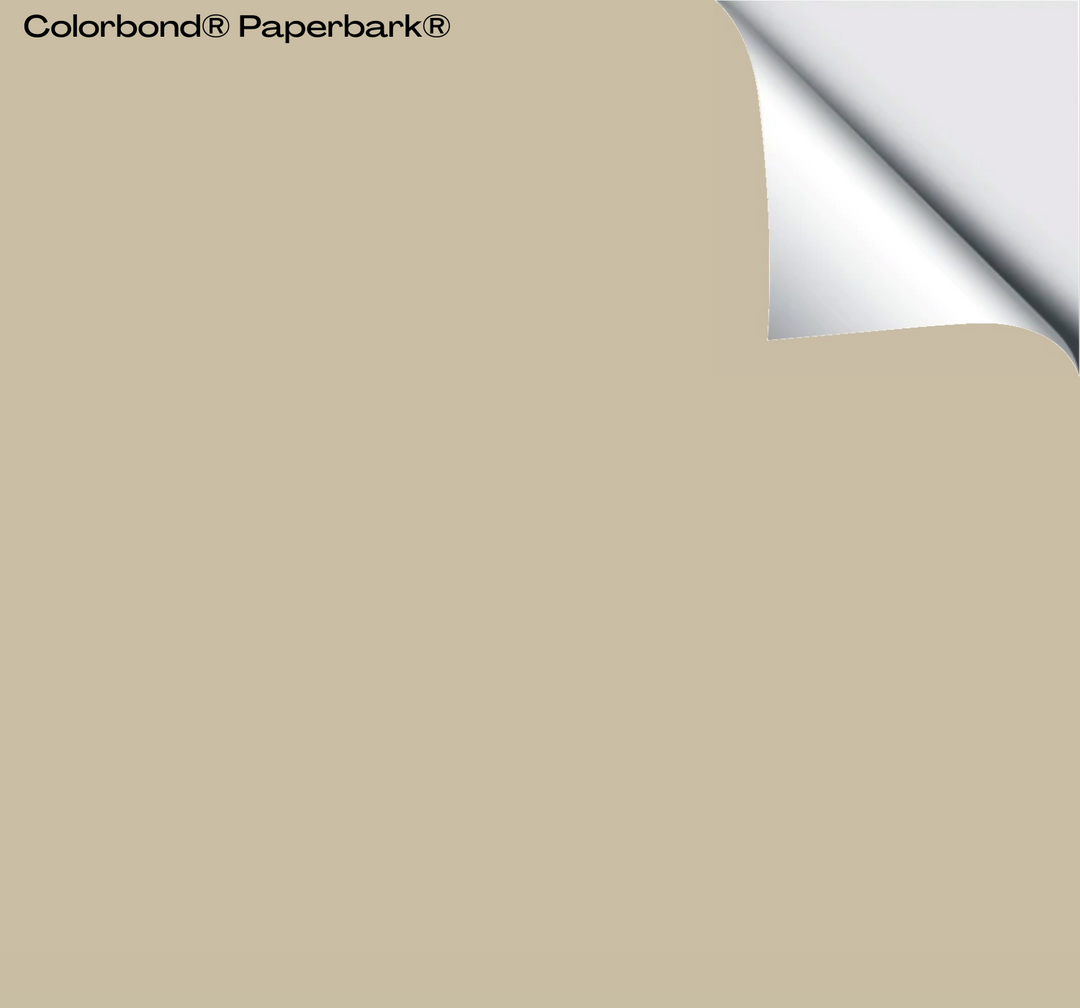 Colorbond® Paperbark® – The Big Paint Sample