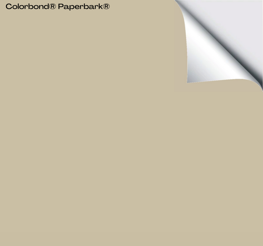 Colorbond® Paperbark® – The Big Paint Sample