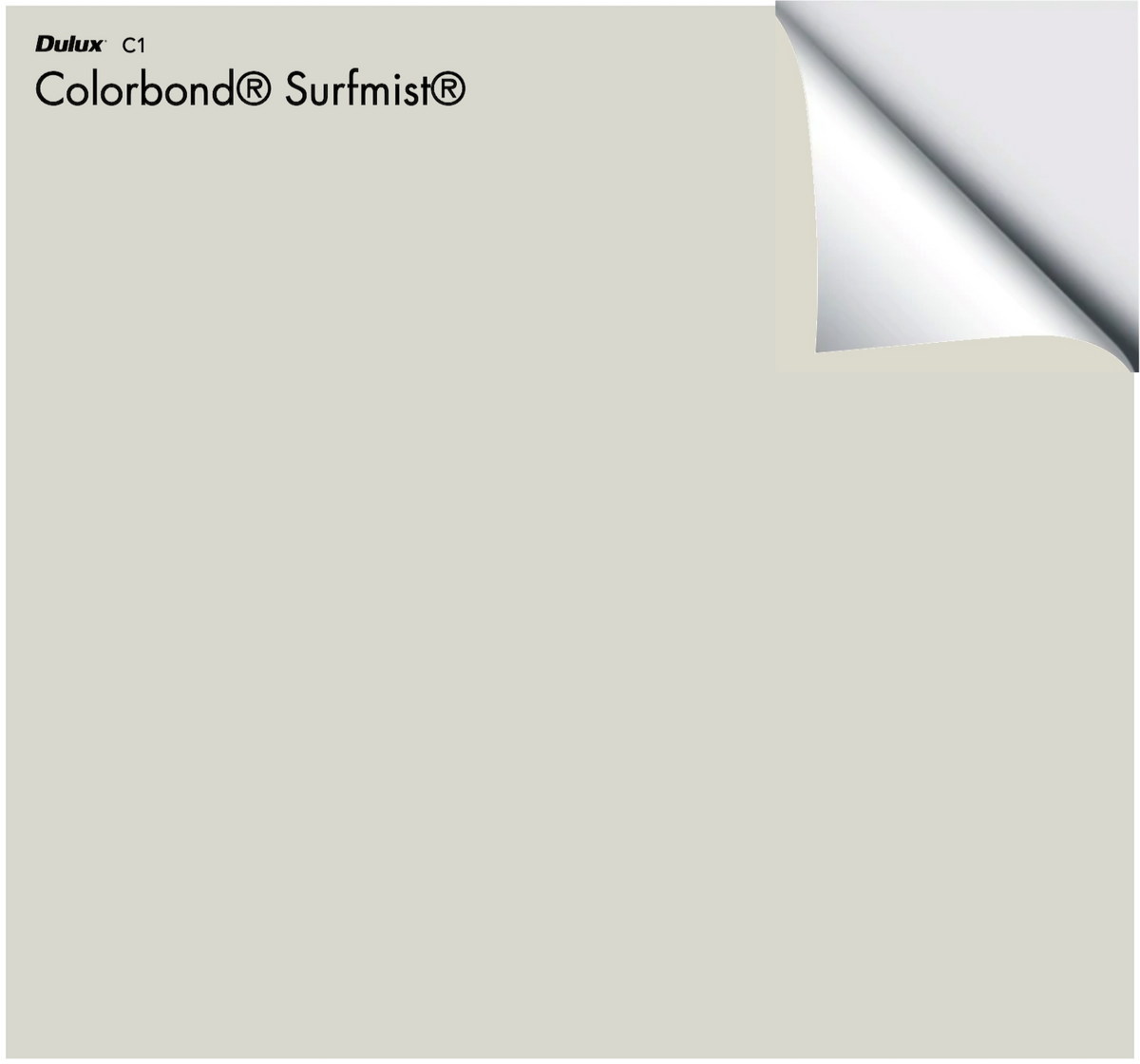 Colorbond® Surfmist® Matt – The Big Paint Sample