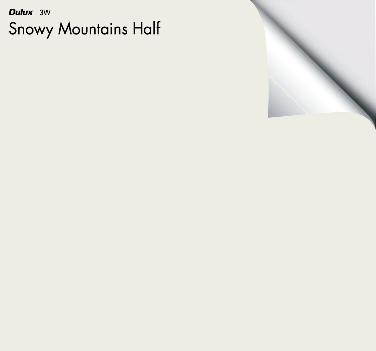 Dulux Snowy Mountains Half – The Big Paint Sample