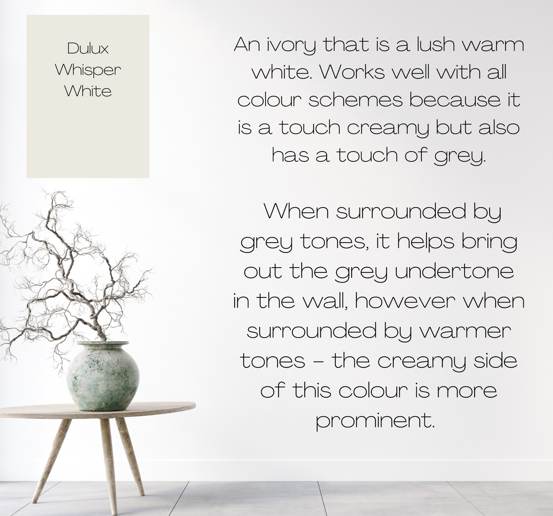 Dulux Whisper White – The Big Paint Sample