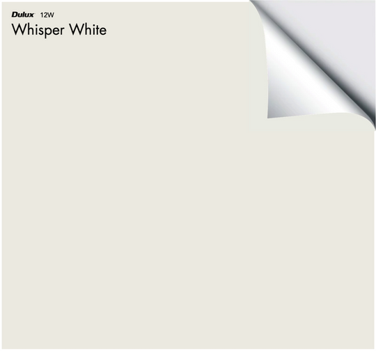 Dulux Whisper White – The Big Paint Sample