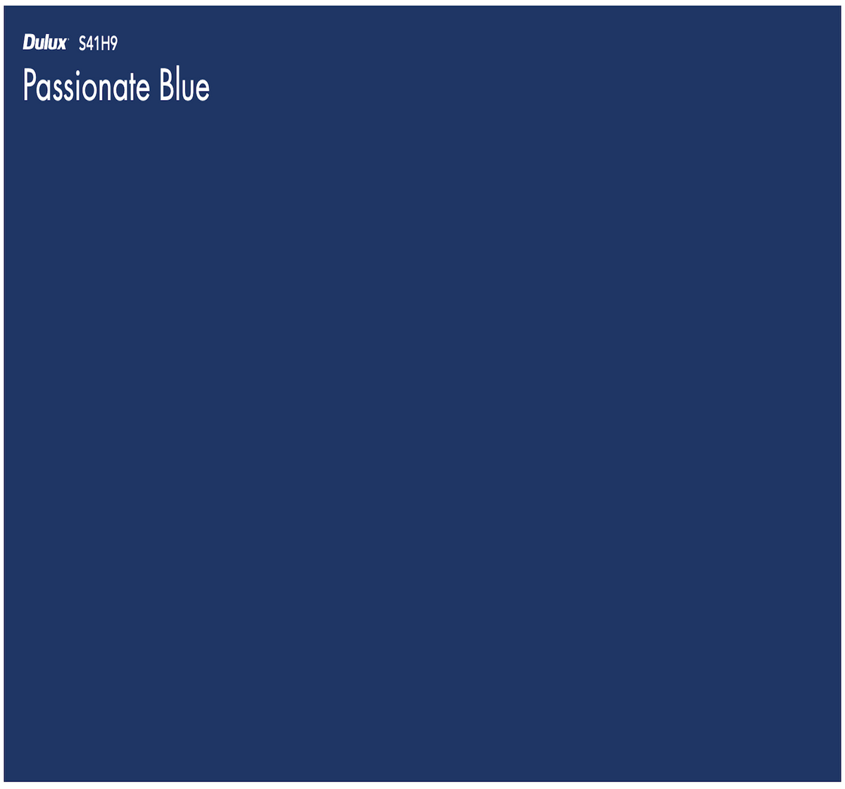 Dulux Passionate Blue – The Big Paint Sample