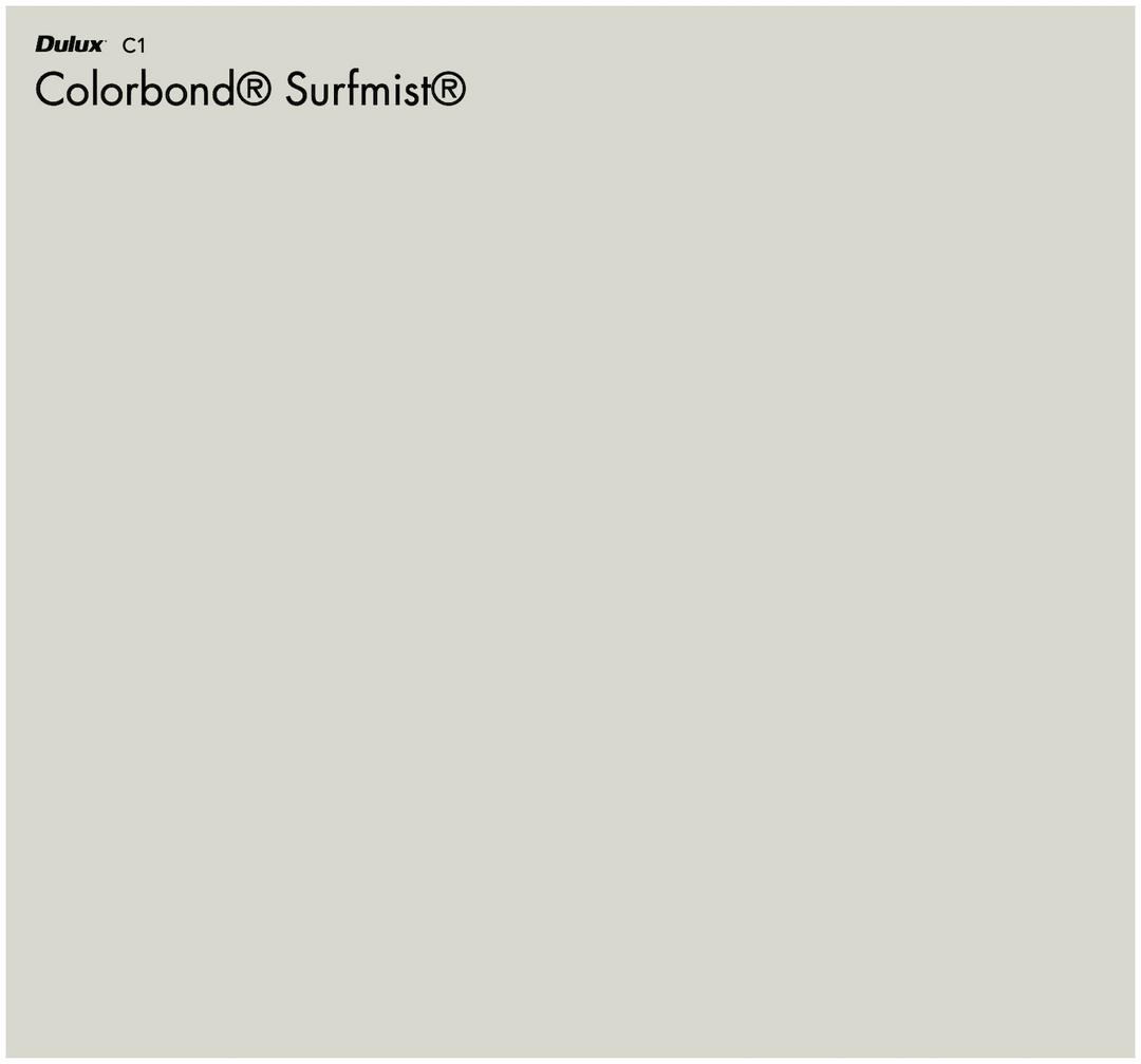 Colorbond® Surfmist® – The Big Paint Sample